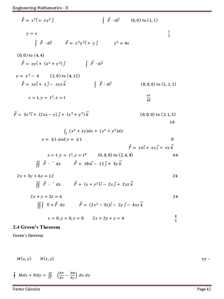 Greens, Stokes Theorem | PDF | Integral | Mathematical Analysis