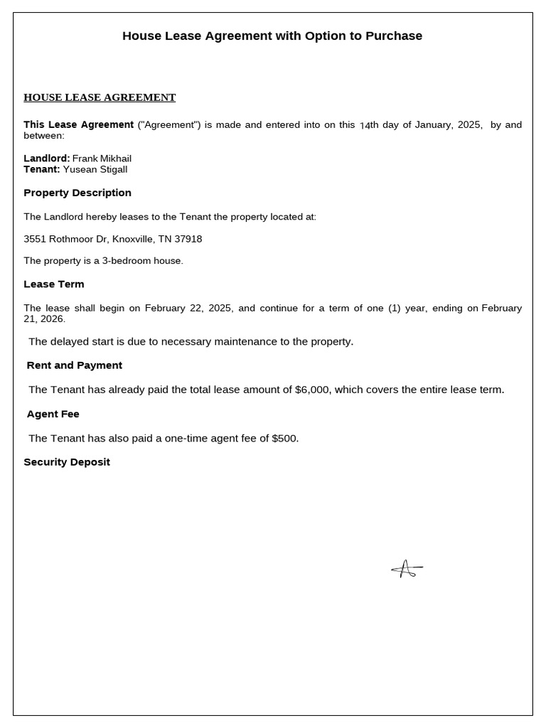 House Lease Agreement File | PDF | Lease | Leasehold Estate