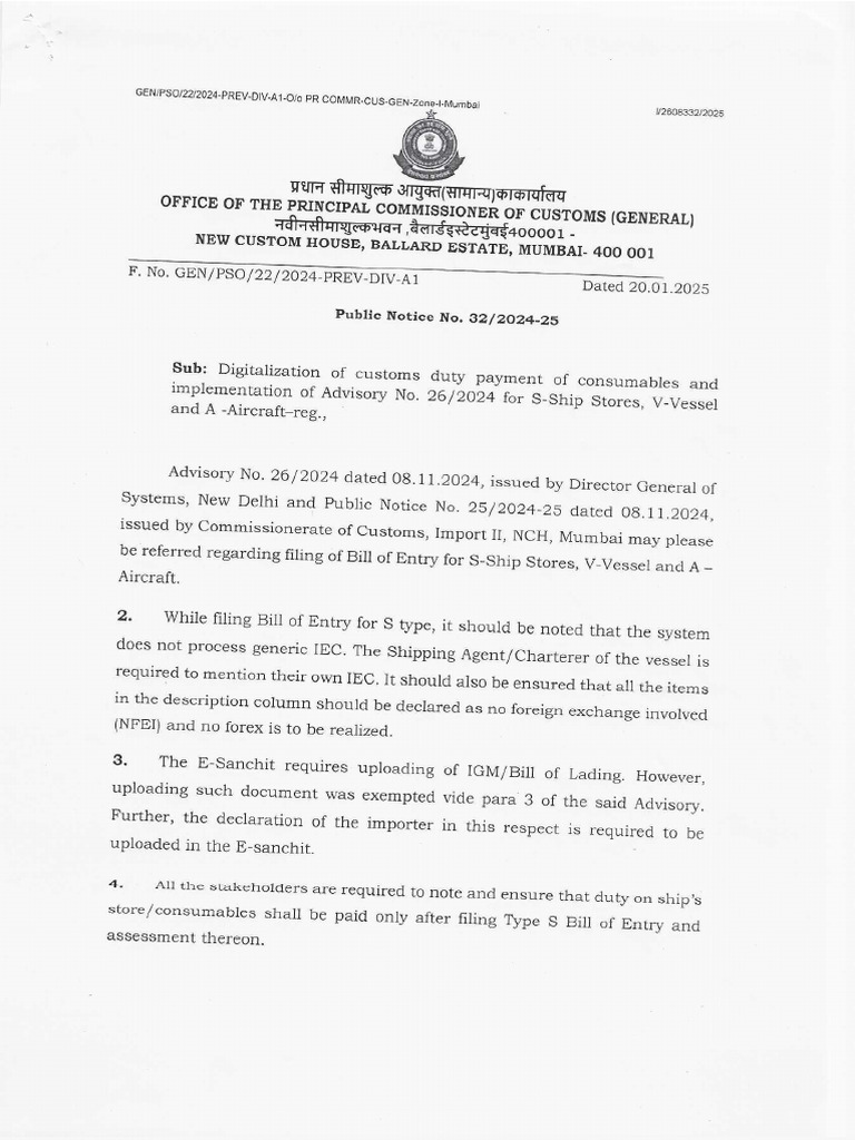Public Notice 32 2024-25 | PDF