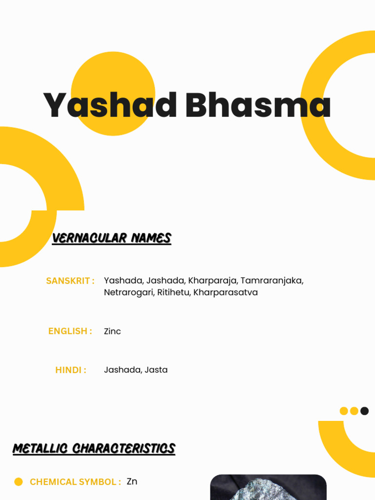 Yashada Bhasma: Ayurvedic Zinc Benefits | PDF | Pharmacology | Drugs