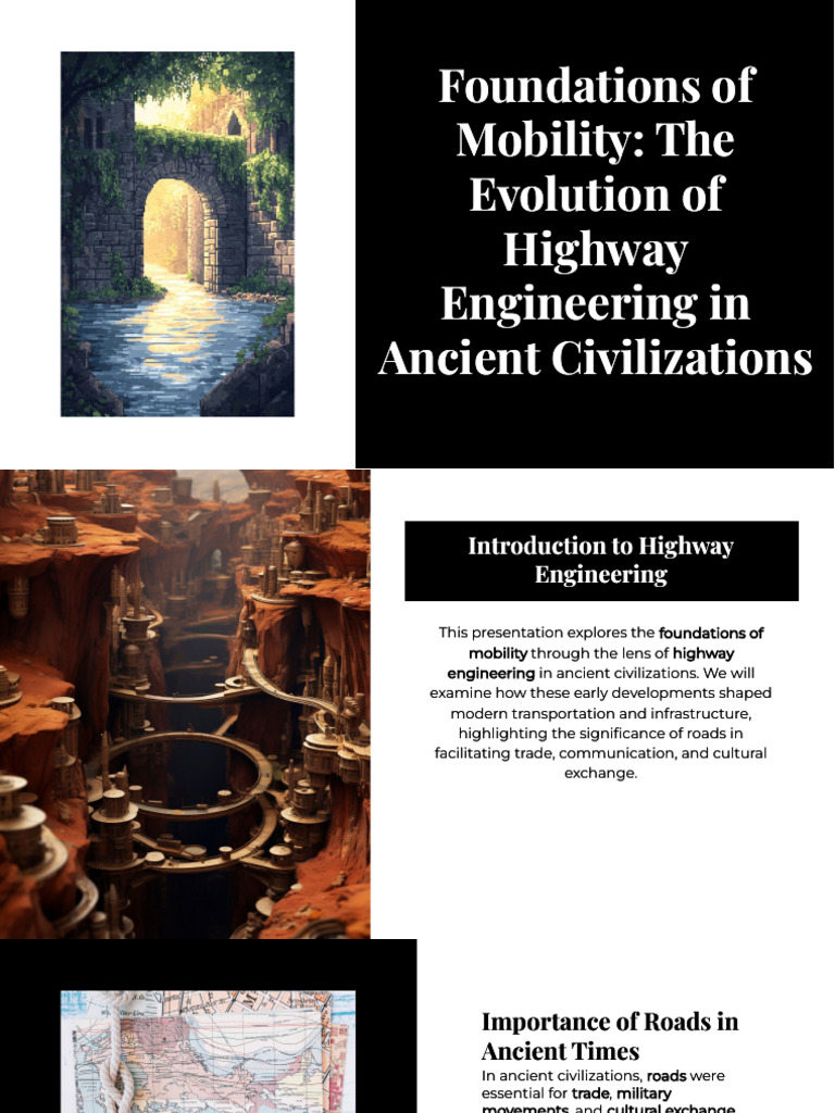 Slidesgo Foundations of Mobility The Evolution of Highway Engineering ...