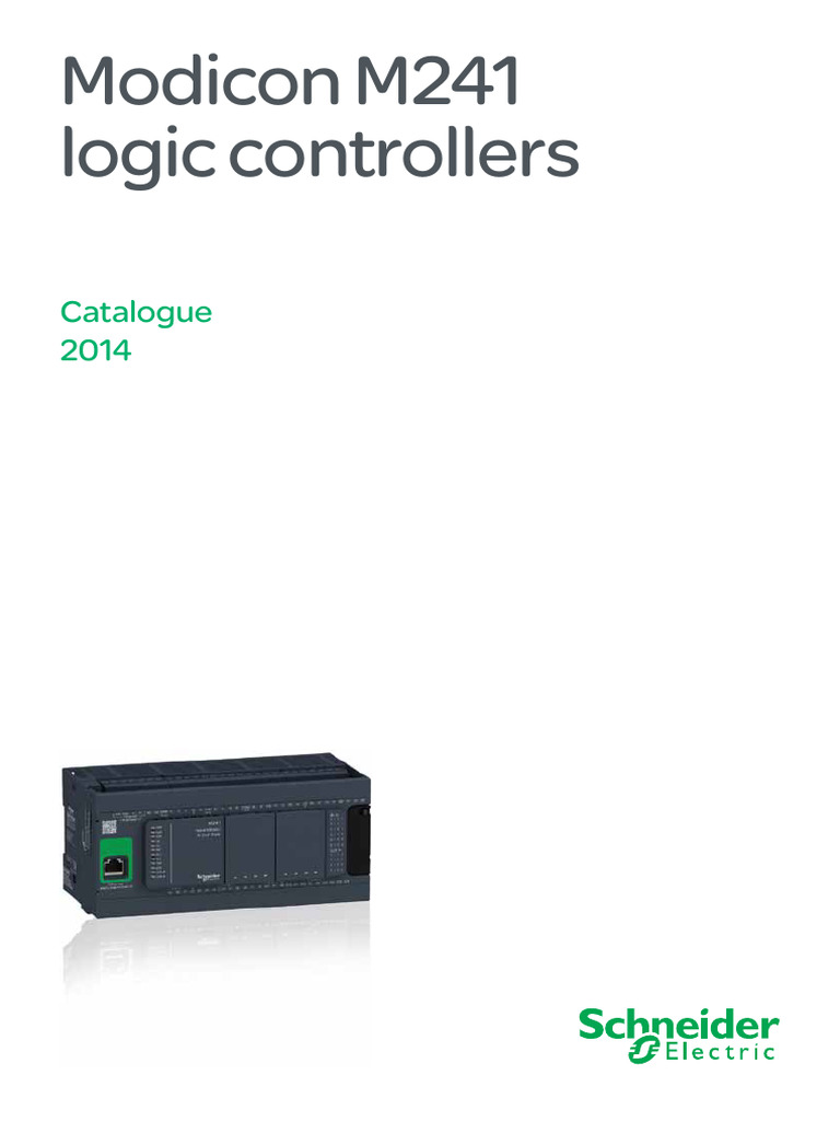 Modicon M241 Logic Controllers: Catalogue 2014 | PDF | Programmable Logic Controller | Port ...