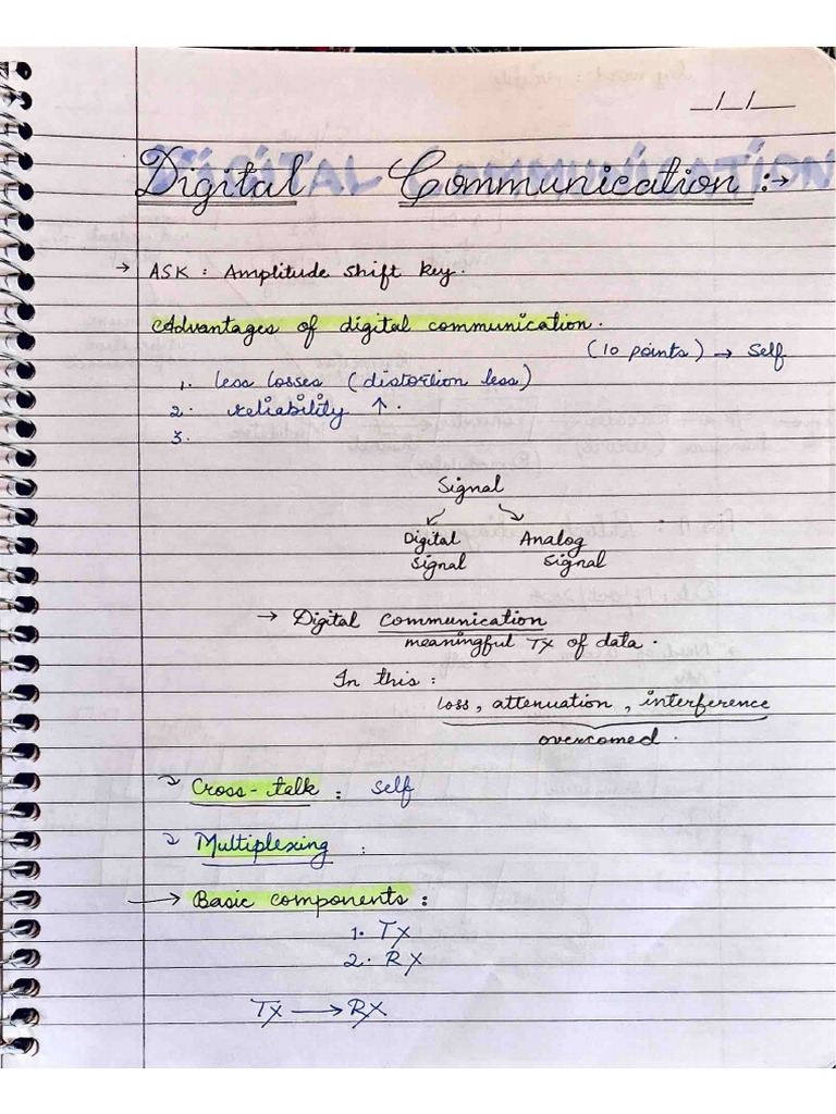 DC notes Mid term | PDF