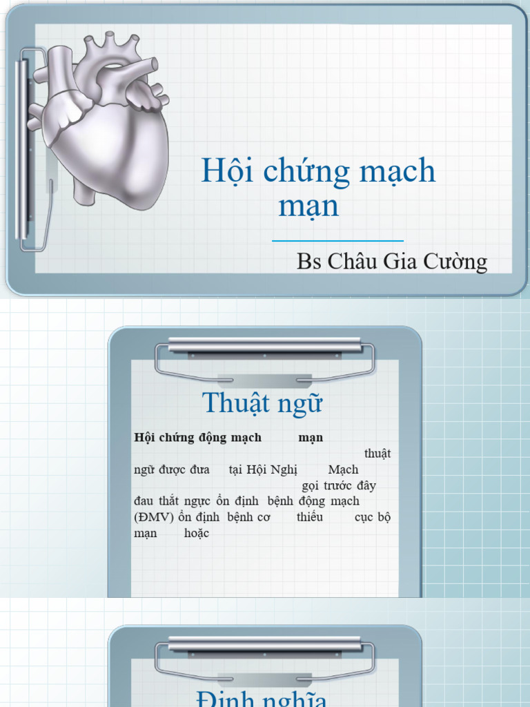 Hoi Chung Mach Vanh Man Bs Chau Gia Cuong | PDF
