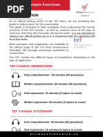 TCF French Exam Sample Paper | PDF | Test (Assessment) | Communication