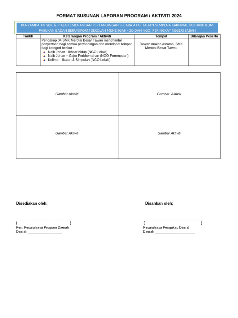 OPR KARNIVAL KOKURIKULUM | PDF