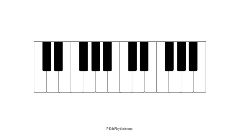 Blank Piano Keyboard Template | PDF