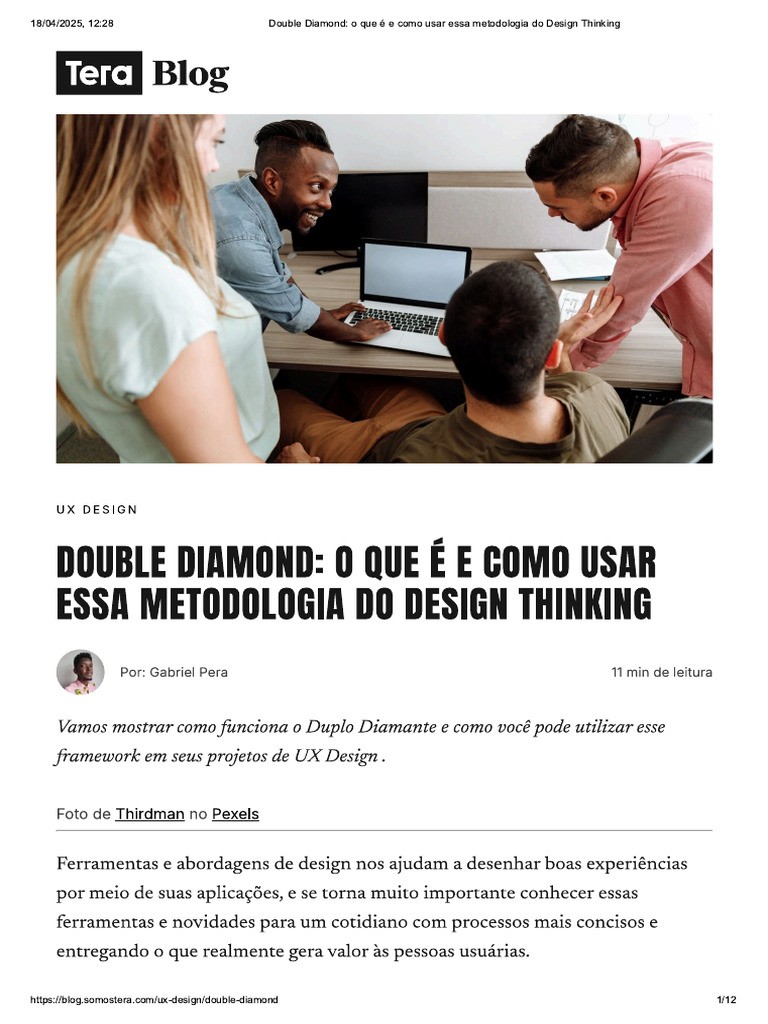 Double Diamond - o Que É e Como Usar Essa Metodologia Do Design ...