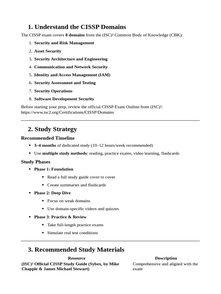 CISSP Exam Prep | PDF