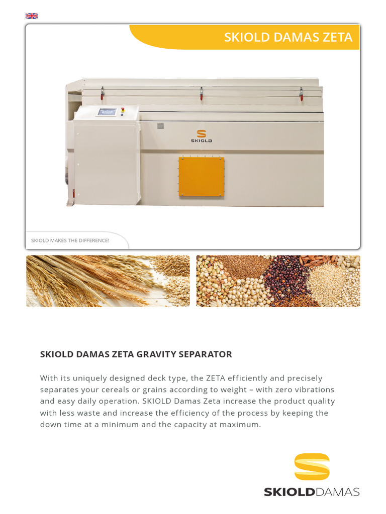SKIOLD Damas Zeta Gravity Separator | PDF | Power Supply | Equipment