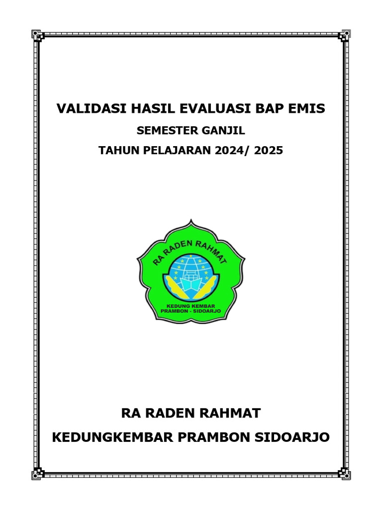 Cover Validasi Emis | PDF