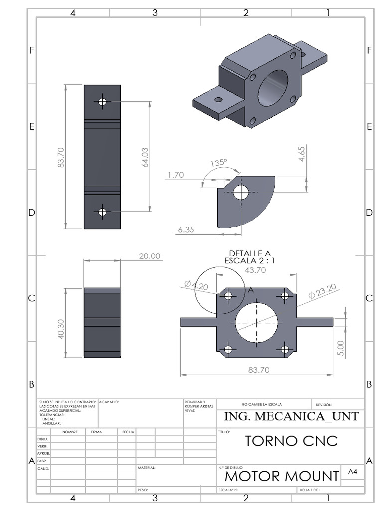 Planos - Torno | PDF