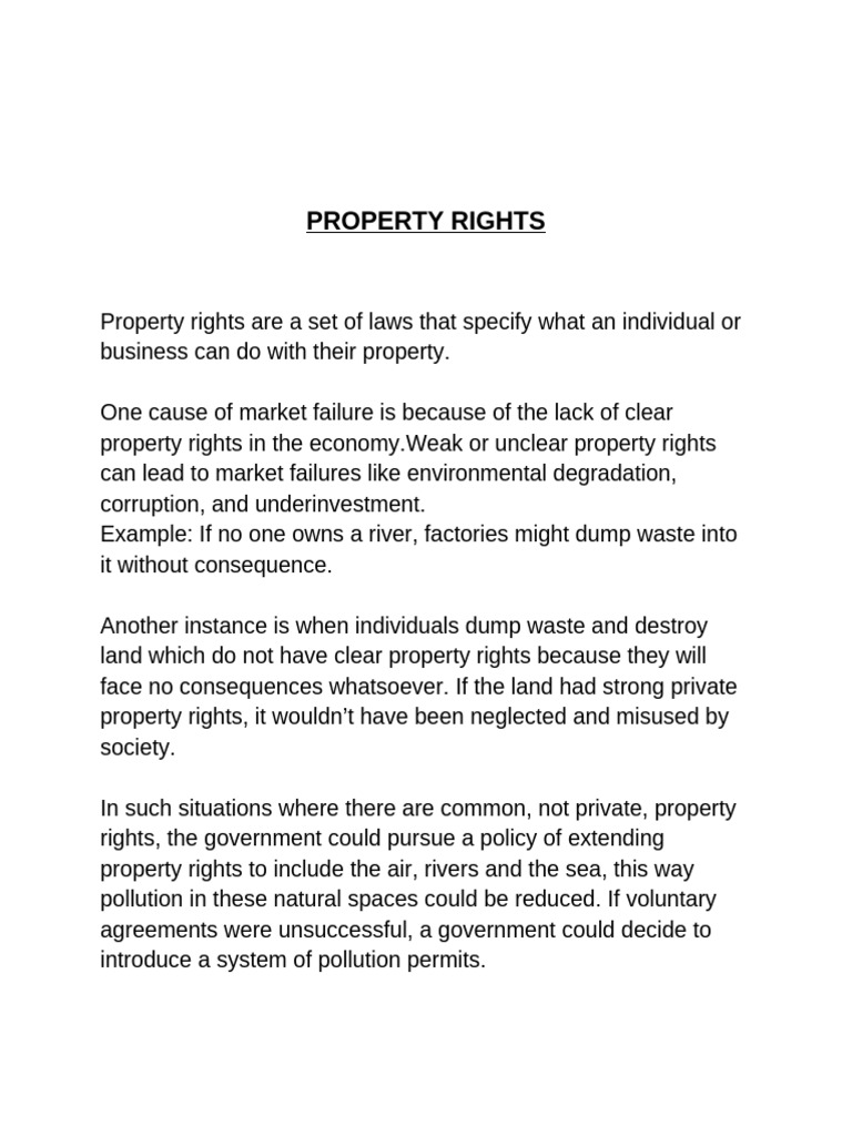 Property Rights | PDF