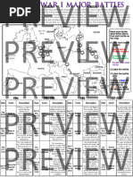 Central and Allied Powers of WW1: Interactive Map Worksheet | PDF