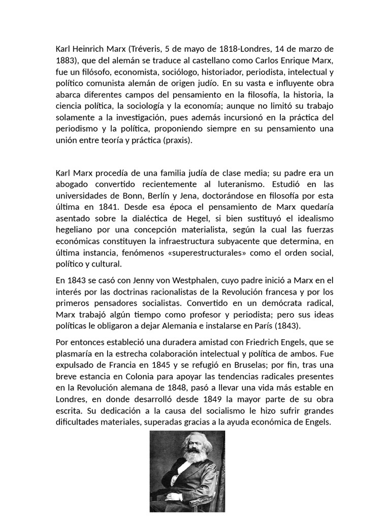 Karl Marx, Émile Durkheim y Max Weber | PDF | Karl Marx | Max Weber