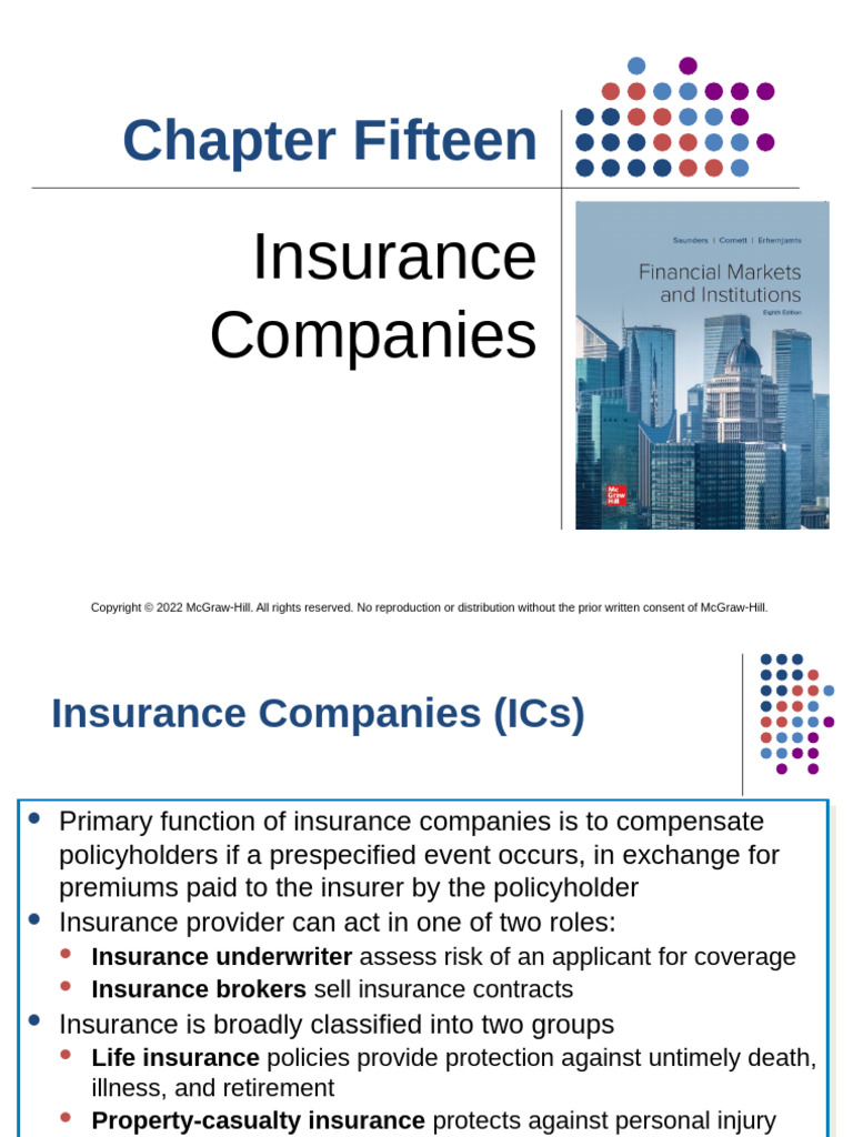 Saunders 8e PPT Chapter15 | PDF | Insurance | Life Insurance