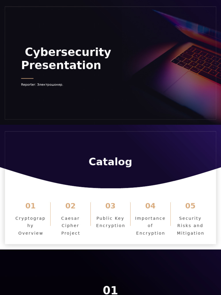 Cybersecurity Presentation | PDF | Encryption | Computer Security