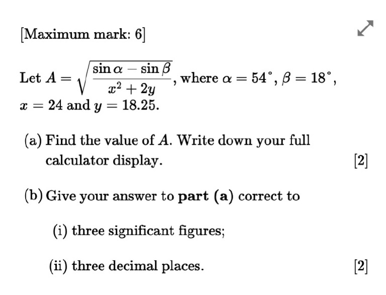 Math Questions 6 | PDF