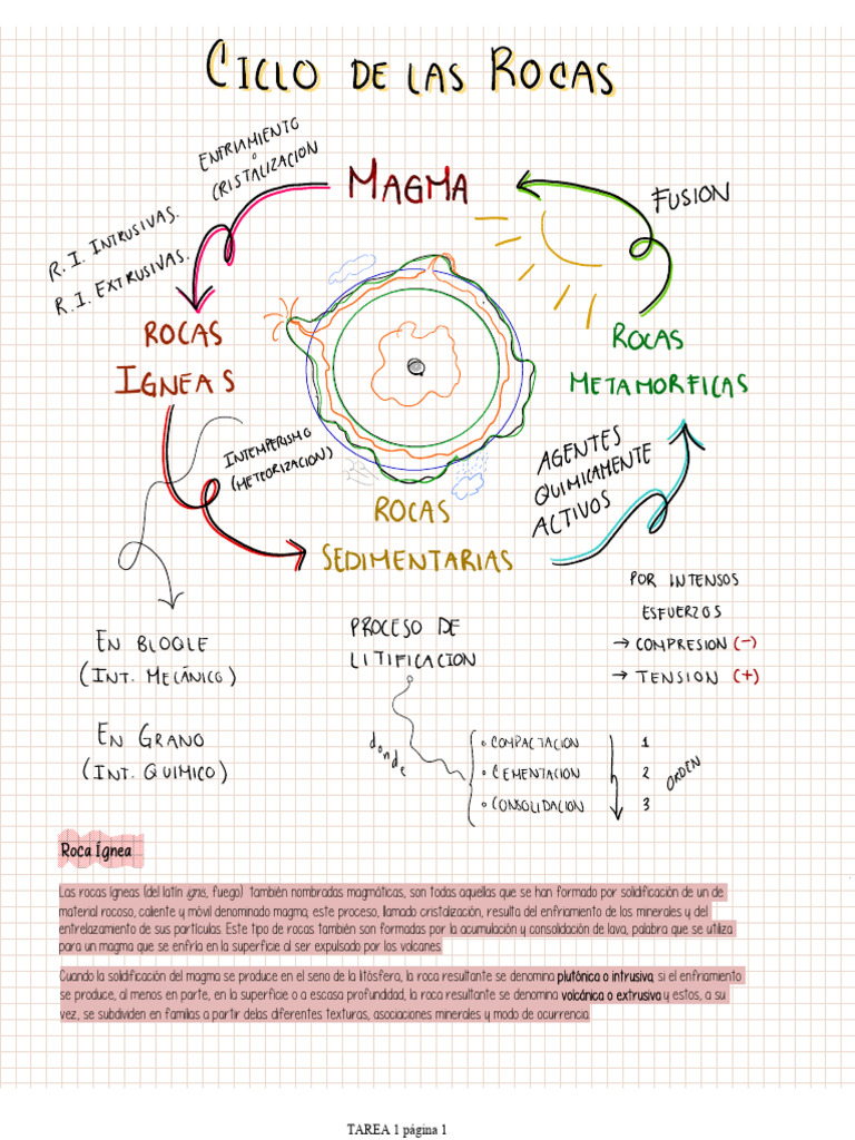 CICLO DE LAS ROCAS | PDF | Roca (geología) | Magma