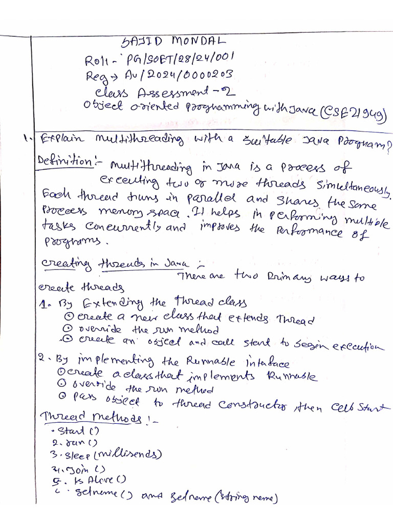 Java Class Assignments 2 | PDF