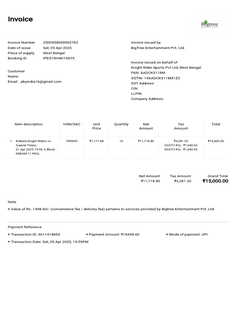 Invoice 4611418863 | PDF