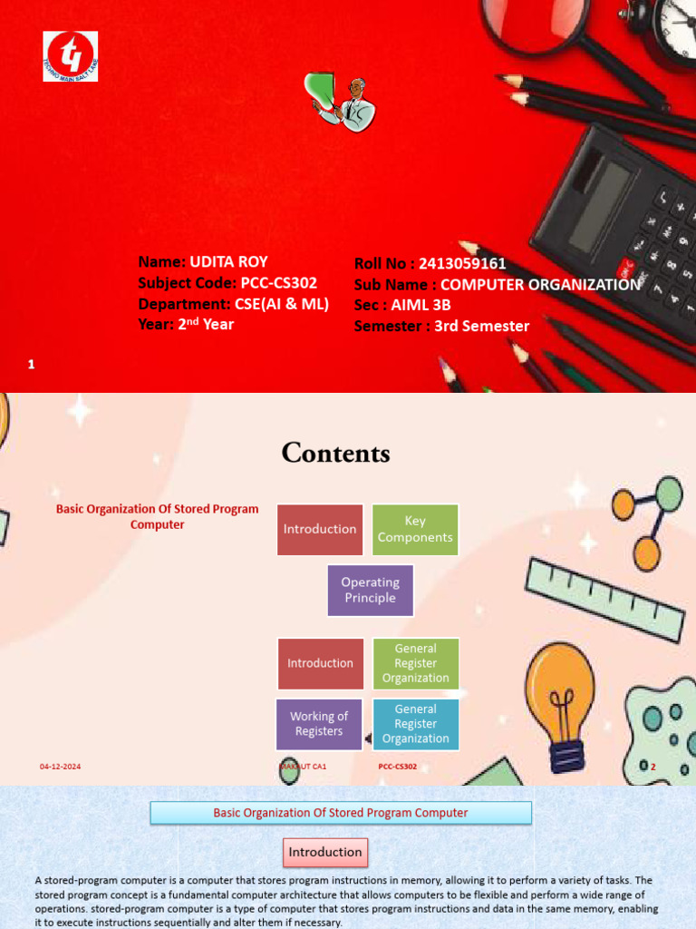 2413059161_UDITA ROY_CA1_AIMLB PCC-CS302_compressed | PDF | Computer Data Storage | Central ...