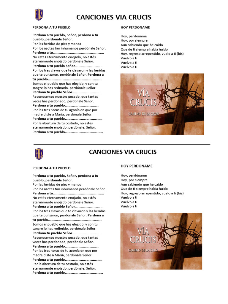 Canciones via Crucis | PDF
