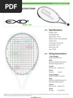 HEAD Stringing Instructions 2014 en | PDF | Ball Games | Athletic Sports