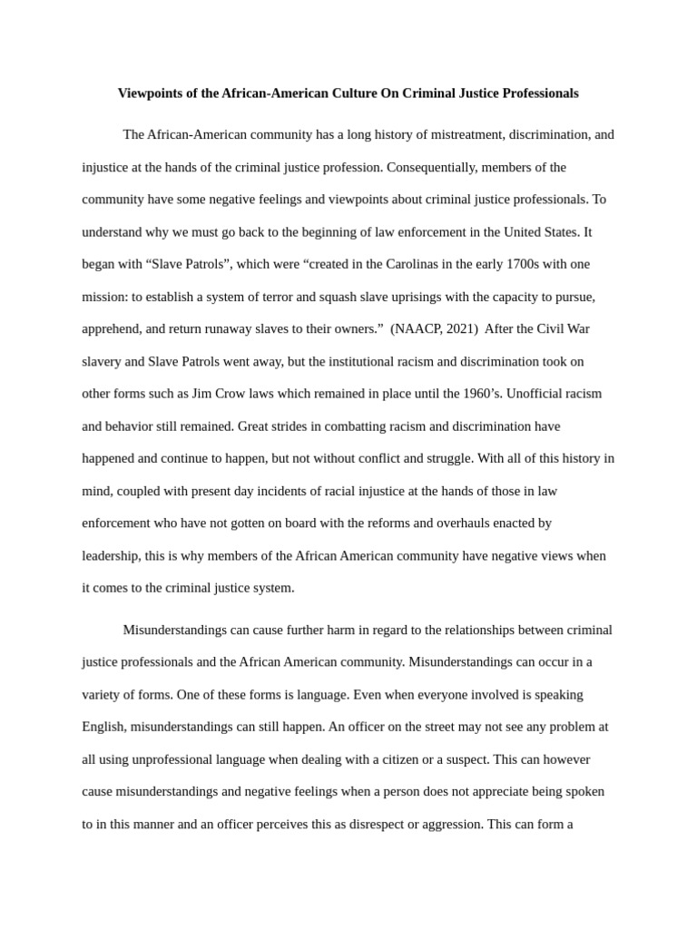 CJ 120 Module 5 Assignment 2 | PDF | Justice | Crime & Violence