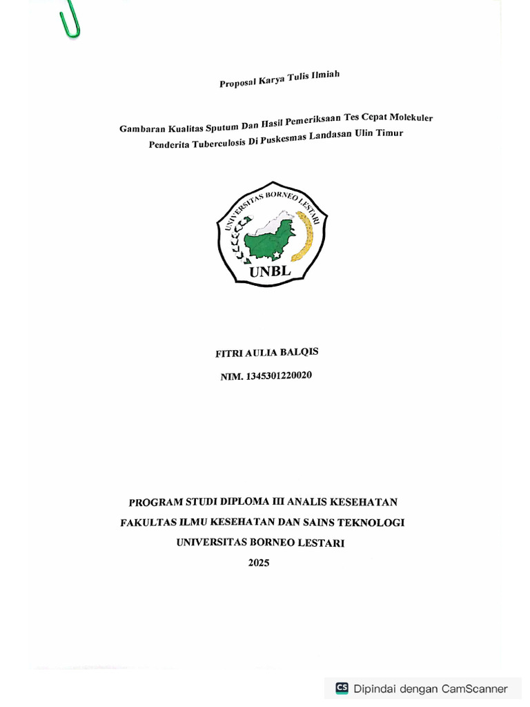 Scan Proposal Kti Bab 1 | PDF