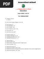 Edexcel GCSE Maths Higher Formula Sheet | PDF