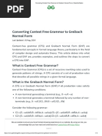 Greibach Normal Form | PDF | Linguistics | Language Mechanics