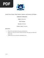 GP Maths Grade 8 Project 2022 TERM 3 QP and Memo | PDF | Elementary ...