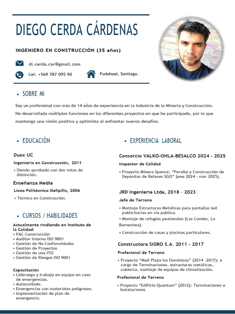 CV Diego Cerda 2025 | PDF