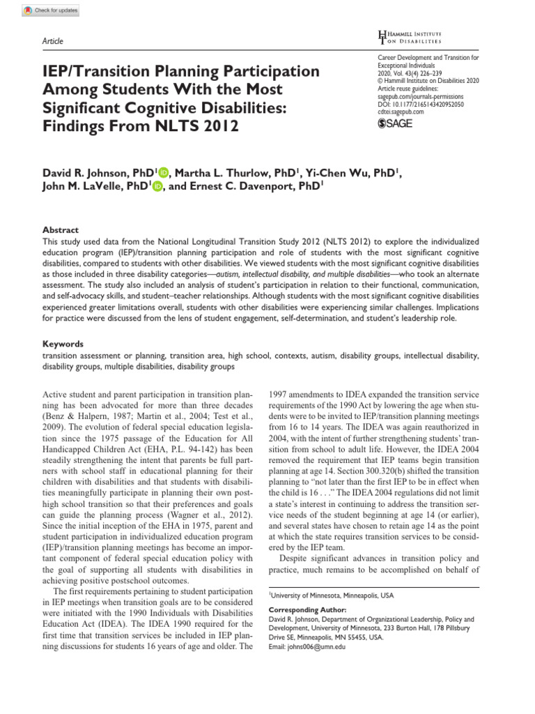 johnson-et-al-2020-iep-transition-planning-participation-among-students ...