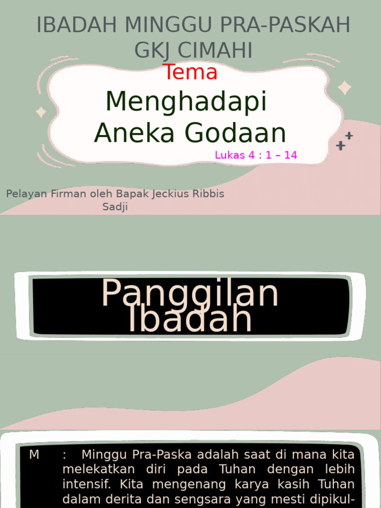 Slide Ibadah 09 Maret 2025 | PDF