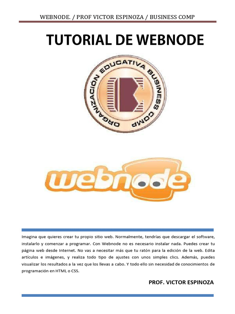 Conceptual Webnode | PDF | Red mundial | Internet y web