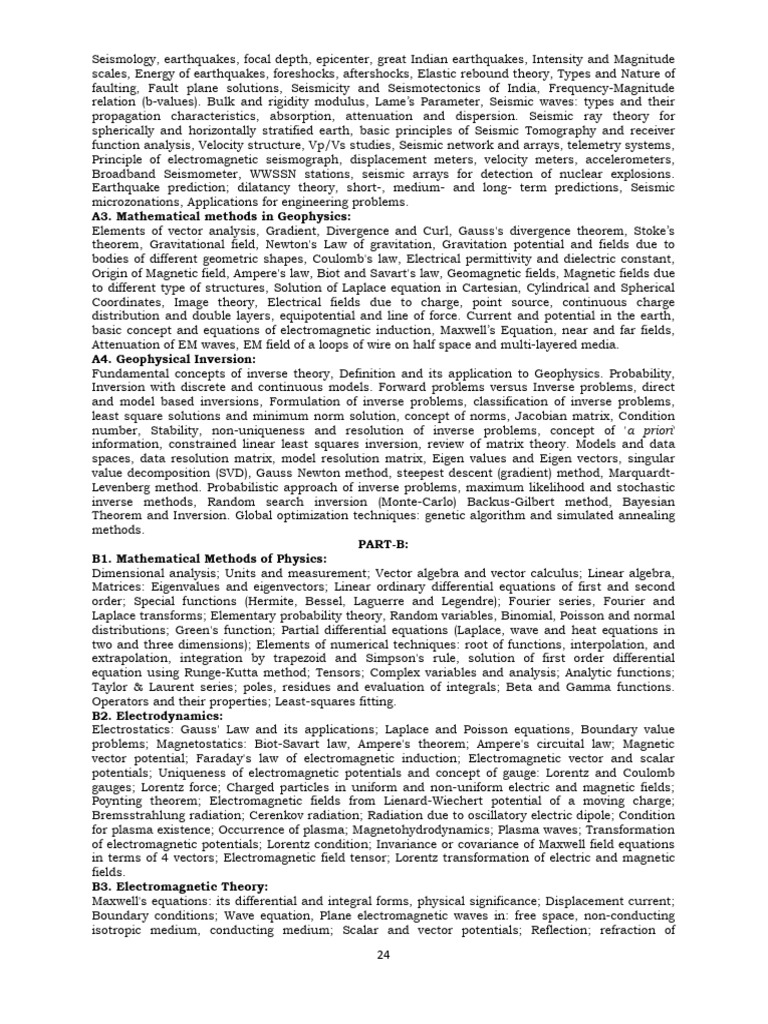 Notification UPSC CGS 2025 24 | PDF | Inverse Problem | Matrix (Mathematics)