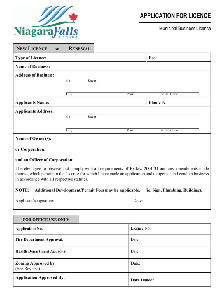 Licence Application | PDF
