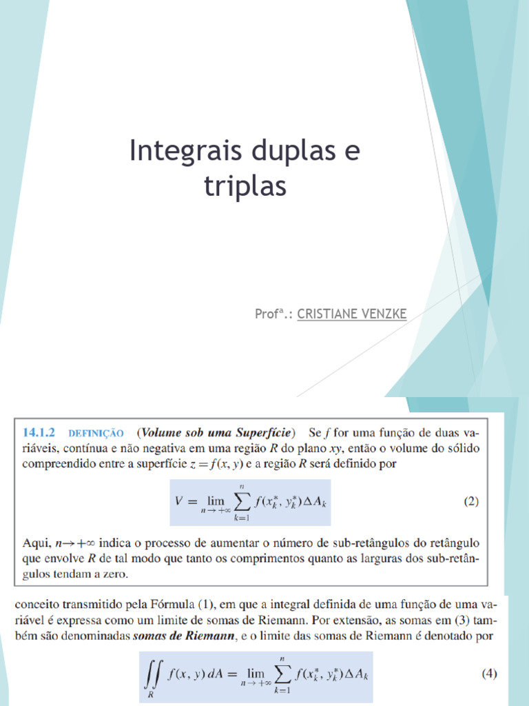 Integrais Duplas e Triplas - Copia (1) | PDF