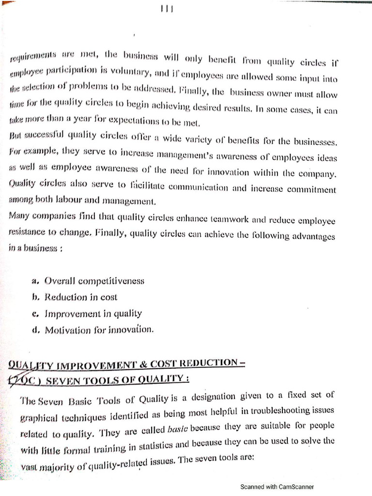 Seven Quality Control Tools - BM521 | PDF