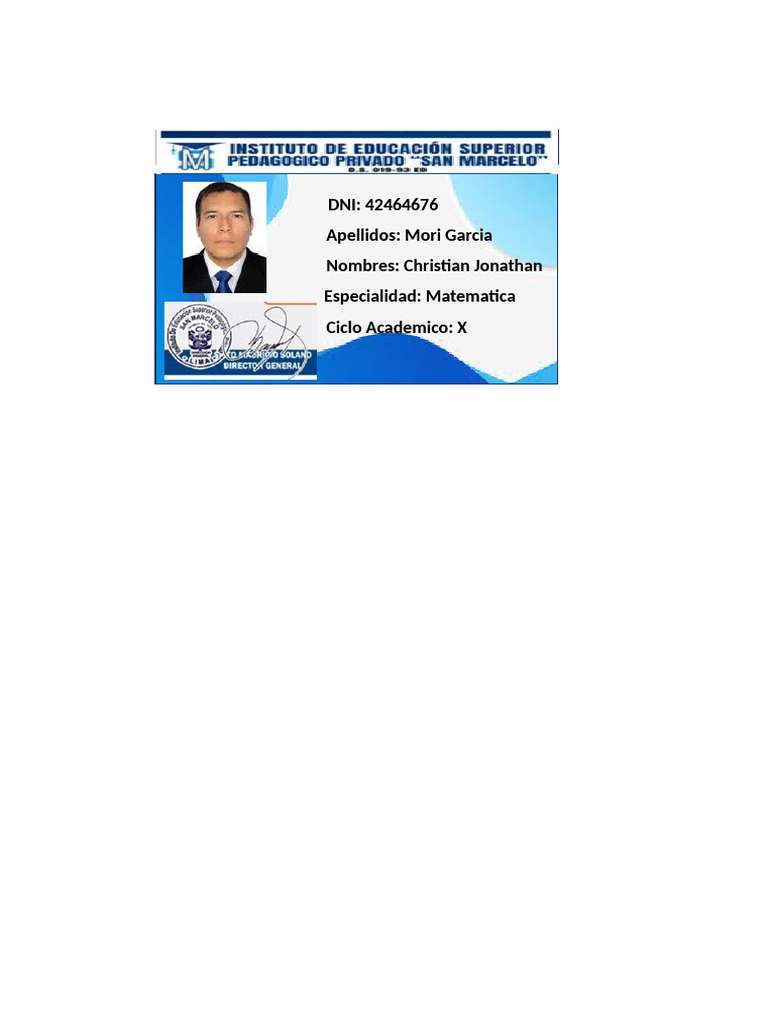 Fotocheck SAN M | PDF