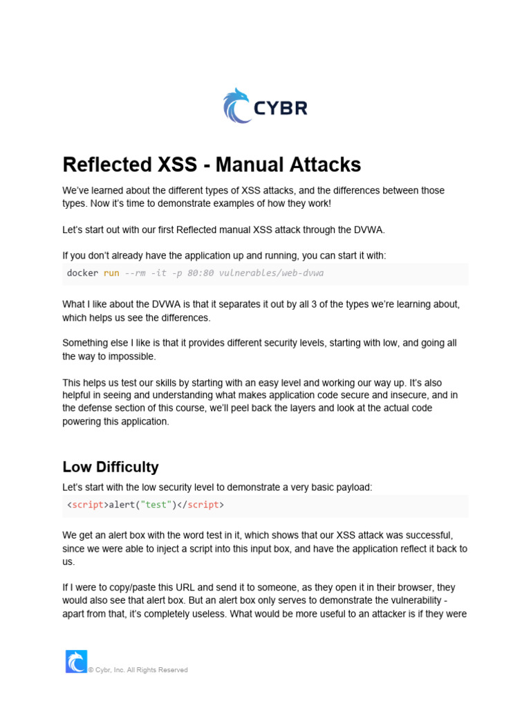 Reflected XSS Manual Attack Guide | PDF | Http Cookie | Cyberspace