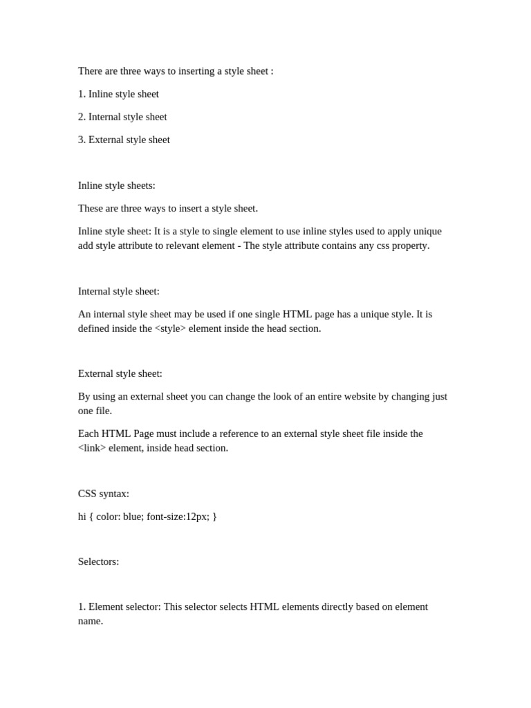 CSS Stylesheet Formatted | PDF | Computer File Formats | Design