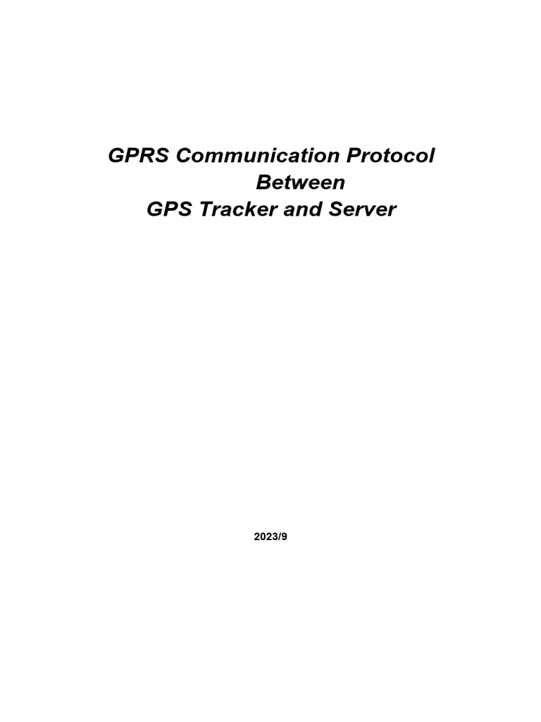GPRS Communication Protocol 8 | PDF | Telephone Number | Network Packet