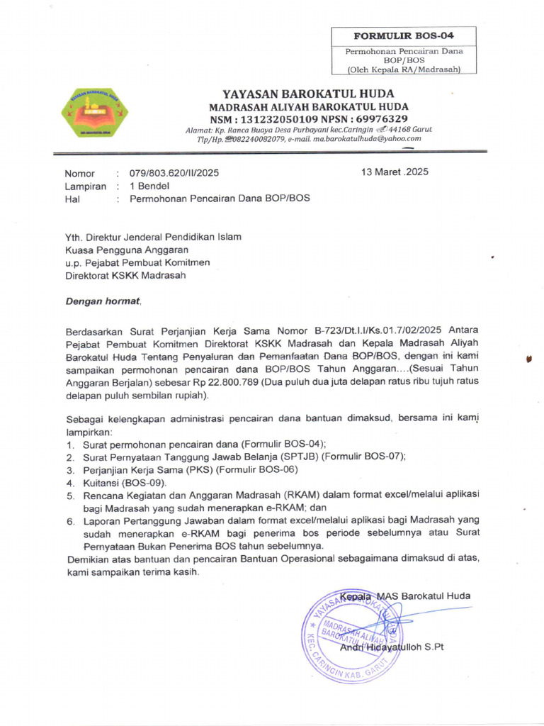 Surat Permohonan | PDF