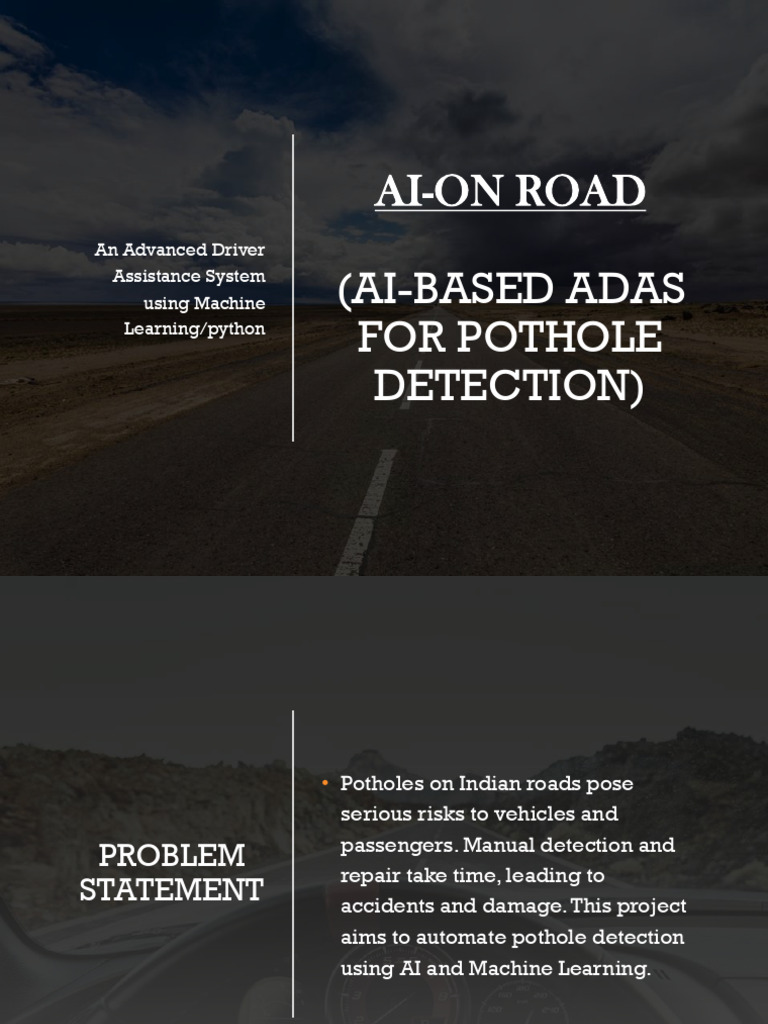 AI Pothole Detection System for Safety | PDF
