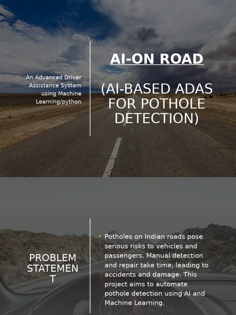 AI ADAS Pothole Detection | PDF