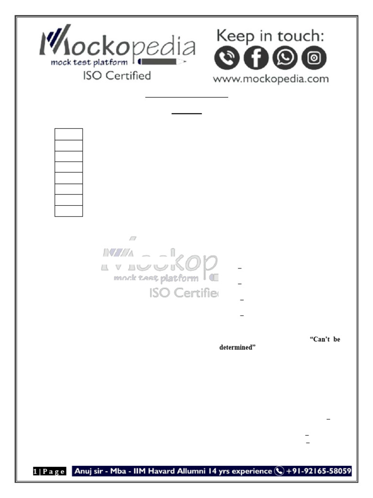 Ranking Arrangement Solution | PDF