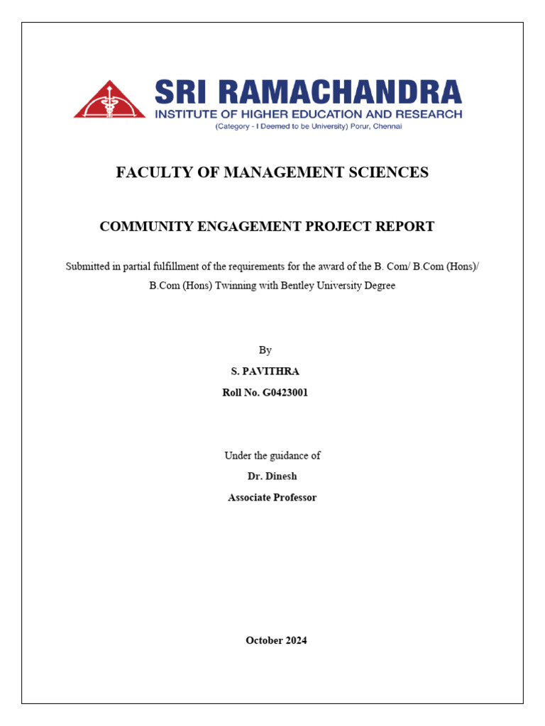 CEP Project Pavithra 1-6 | PDF
